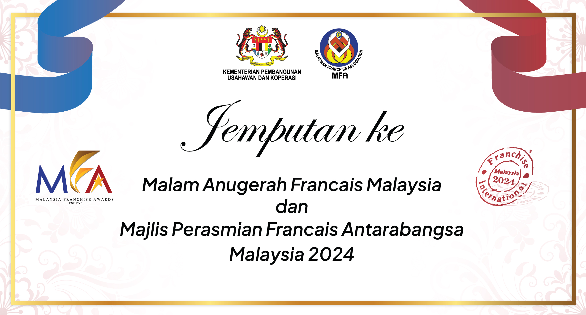 INVITATION TO MALAYSIA FRANCHISE AWARDS NIGHT 2024 – MALAYSIA FRANCHISE ...