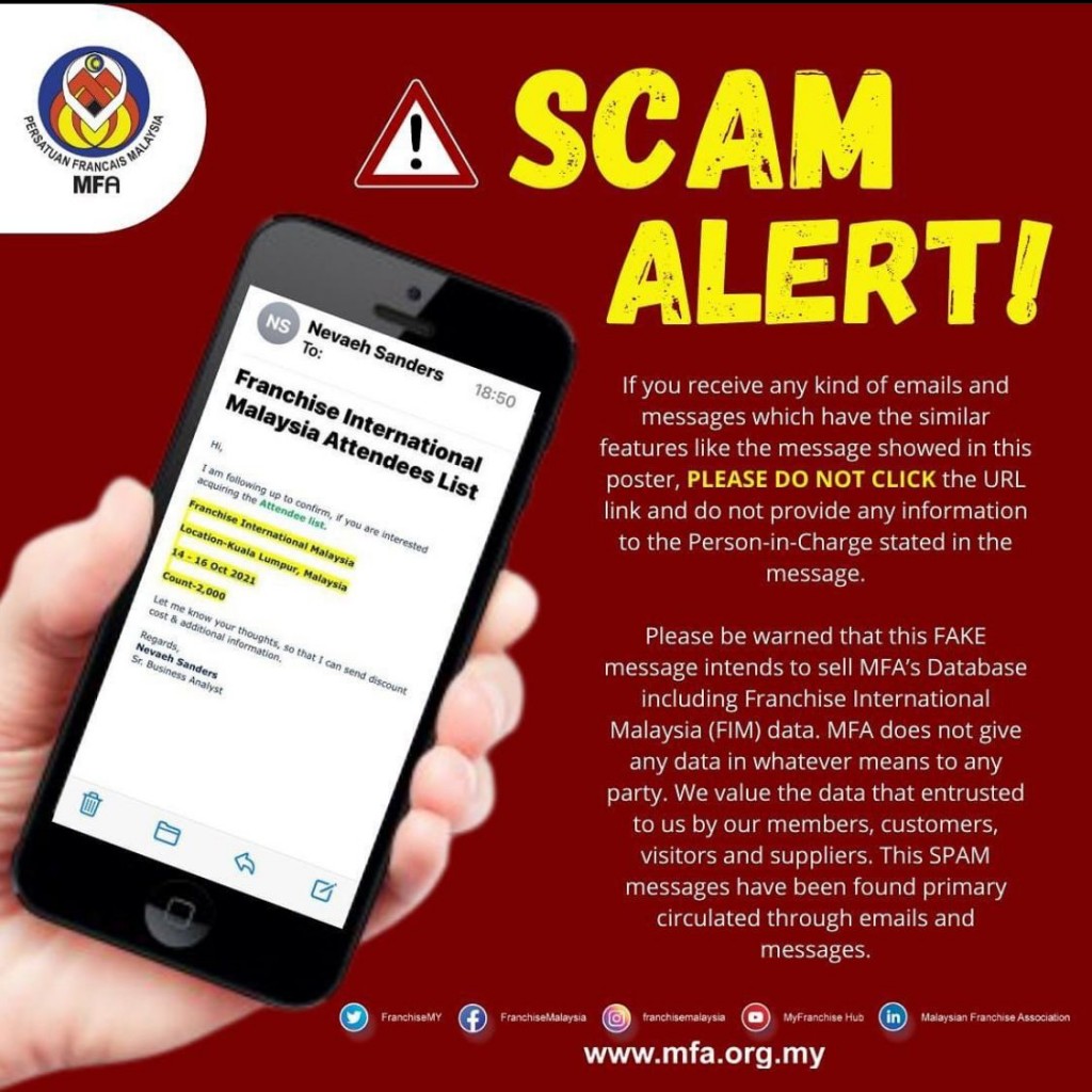 Scam Alert! – Malaysian Franchise Association