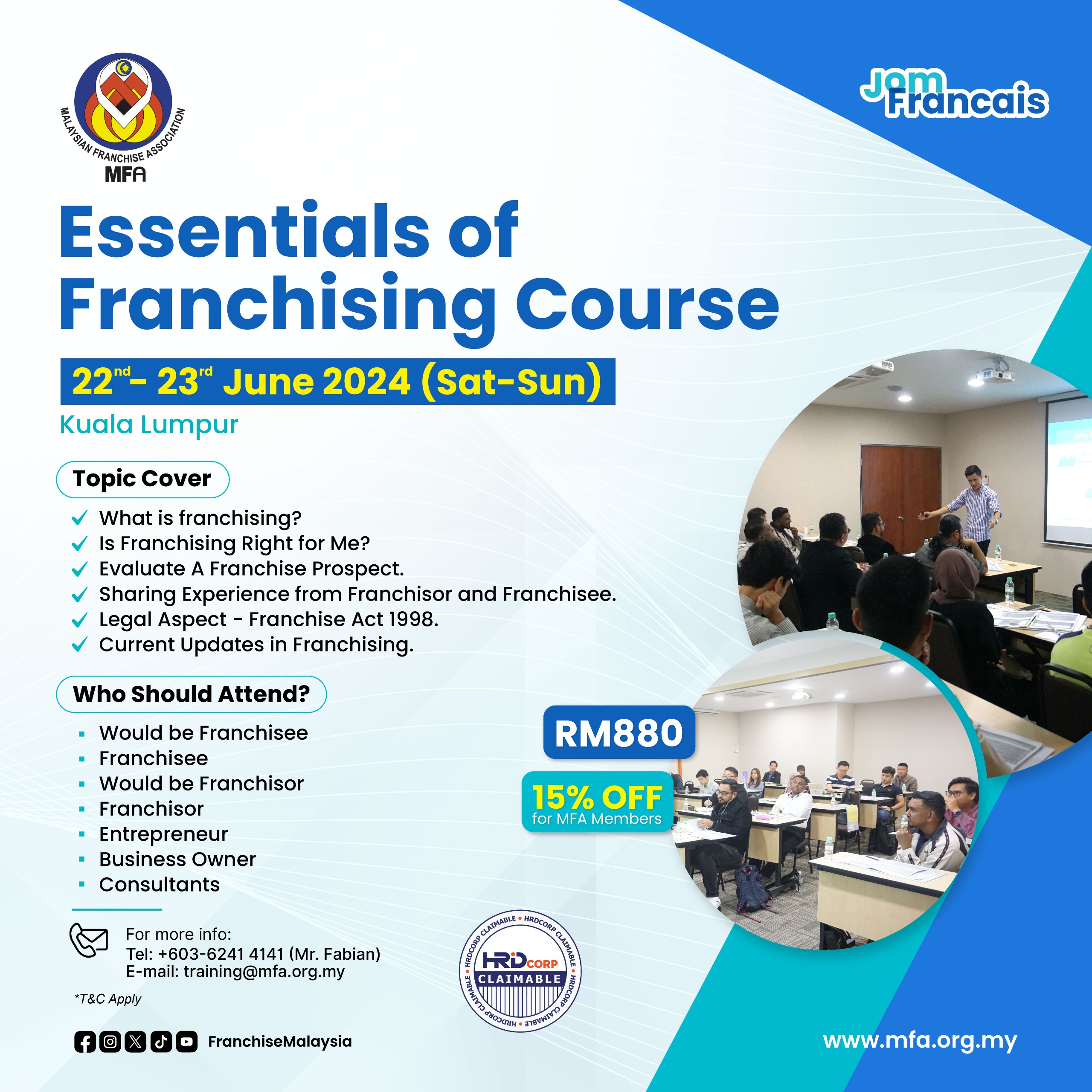 ESSENTIALS OF FRANCHISING COURSE – Malaysian Franchise Association
